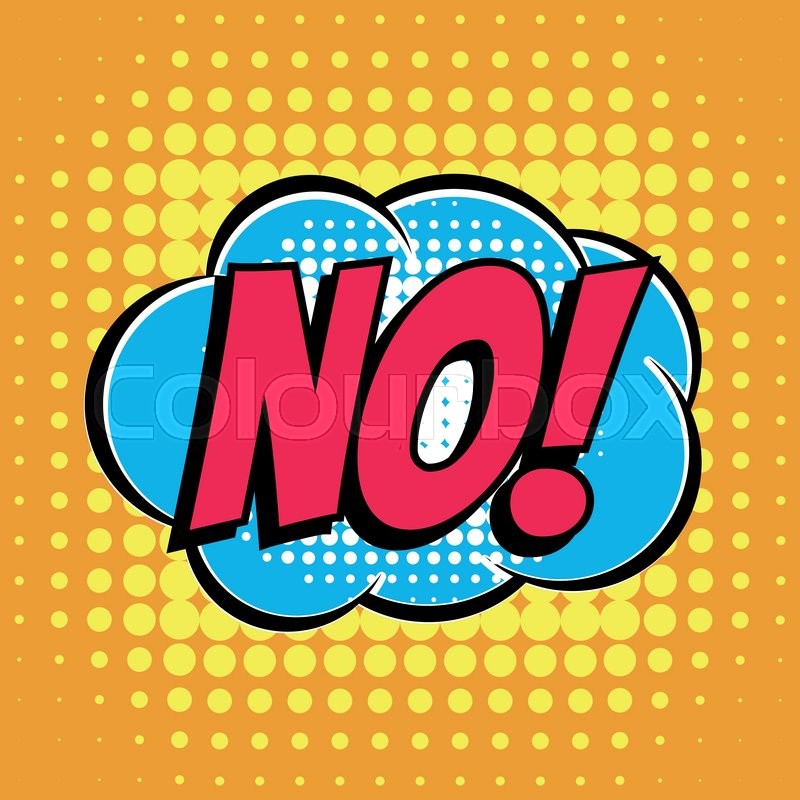 No comic book bubble text retro style | Stock vector | Colourbox