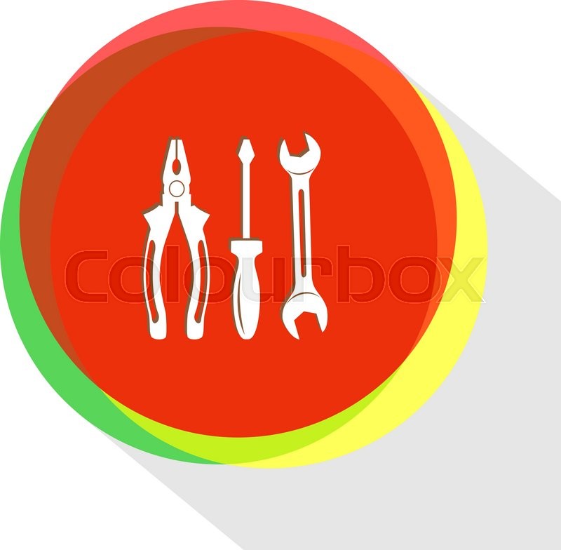 Tools. Internet template. Vector icon. | Stock vector | Colourbox