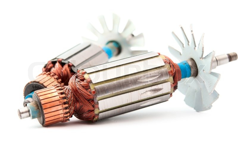 Copper Coils inside Electric Motor on a ... | Stock image | Colourbox