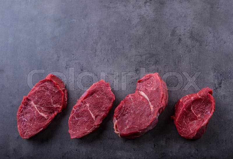 Steak. Raw beef steak. Fresh raw ... | Stock image | Colourbox