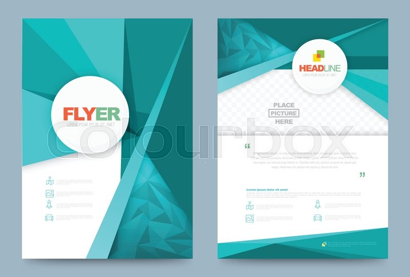 Vector cover design template simply ... | Stock vector | Colourbox