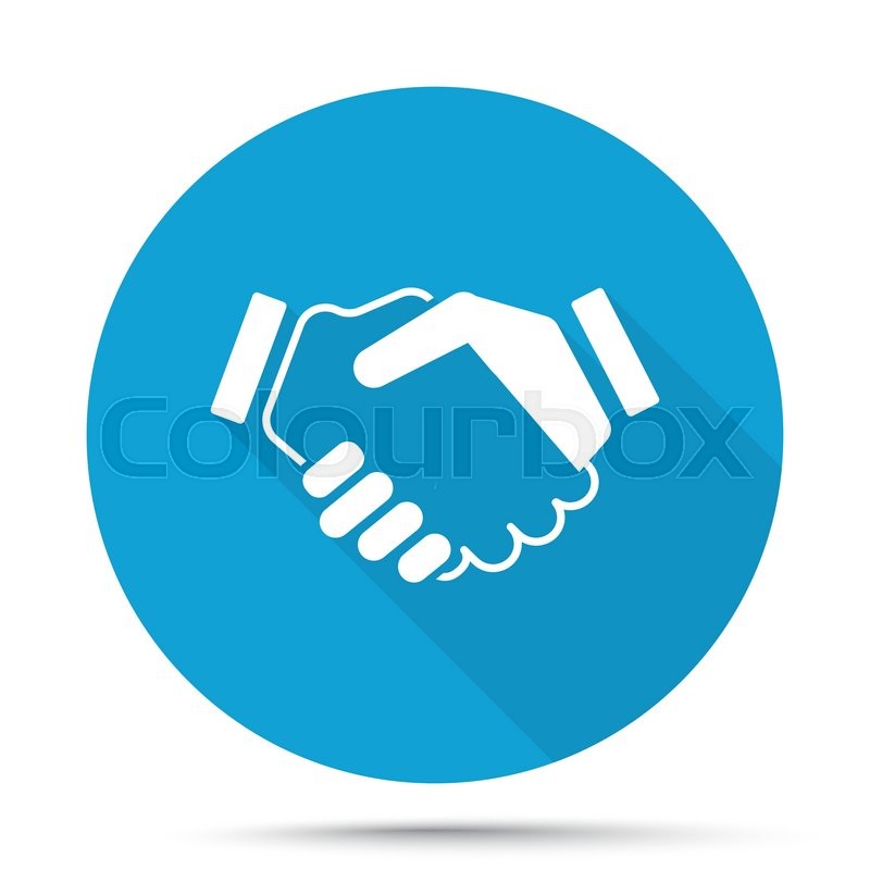 Handshake Icon Blue