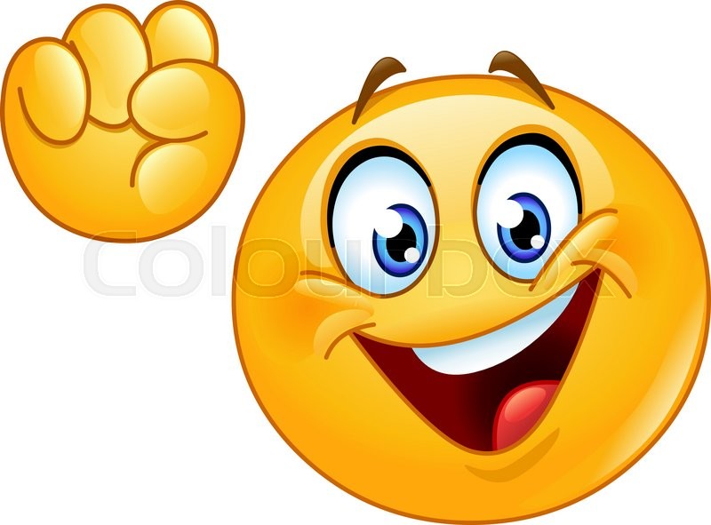 Emoticon making power to the people ... | Stock vector | Colourbox