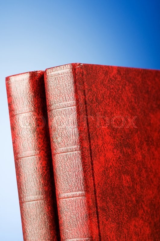 Education concept with red cover books | Stock image | Colourbox