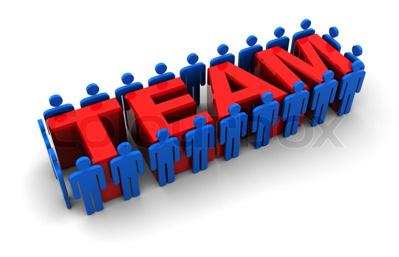 3d illustration of team symbol, over white background | Stock Photo ...