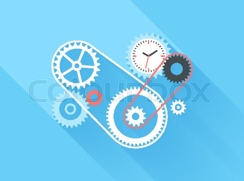 Vector illustration concept of time ... | Stock vector | Colourbox