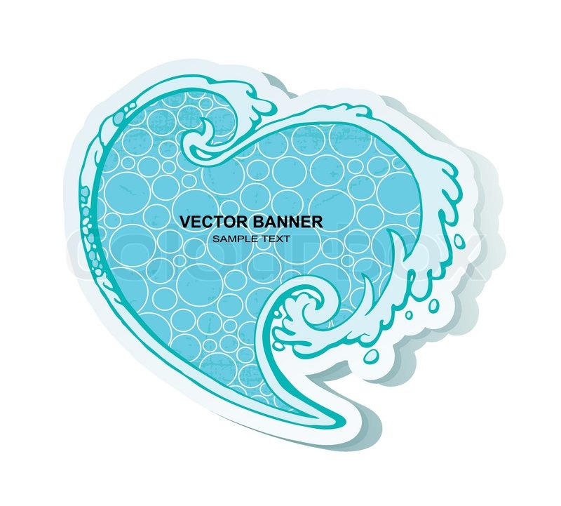 Hand gezeichnete Welle Banner für ... | Stock-Vektor | Colourbox