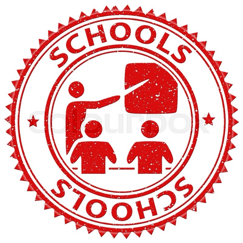 Schools Stamp Indicating University ... | Stock image | Colourbox