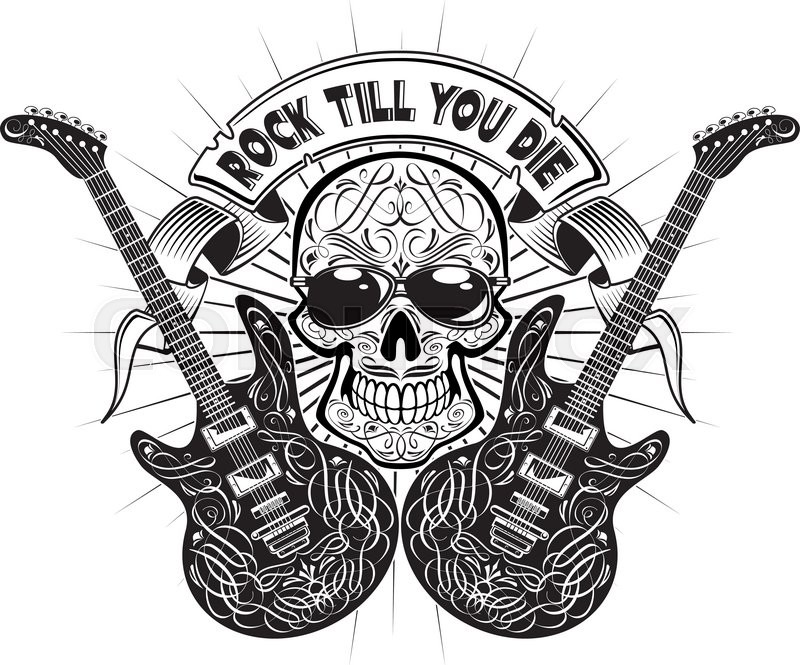 Electric Guitars With Skulls