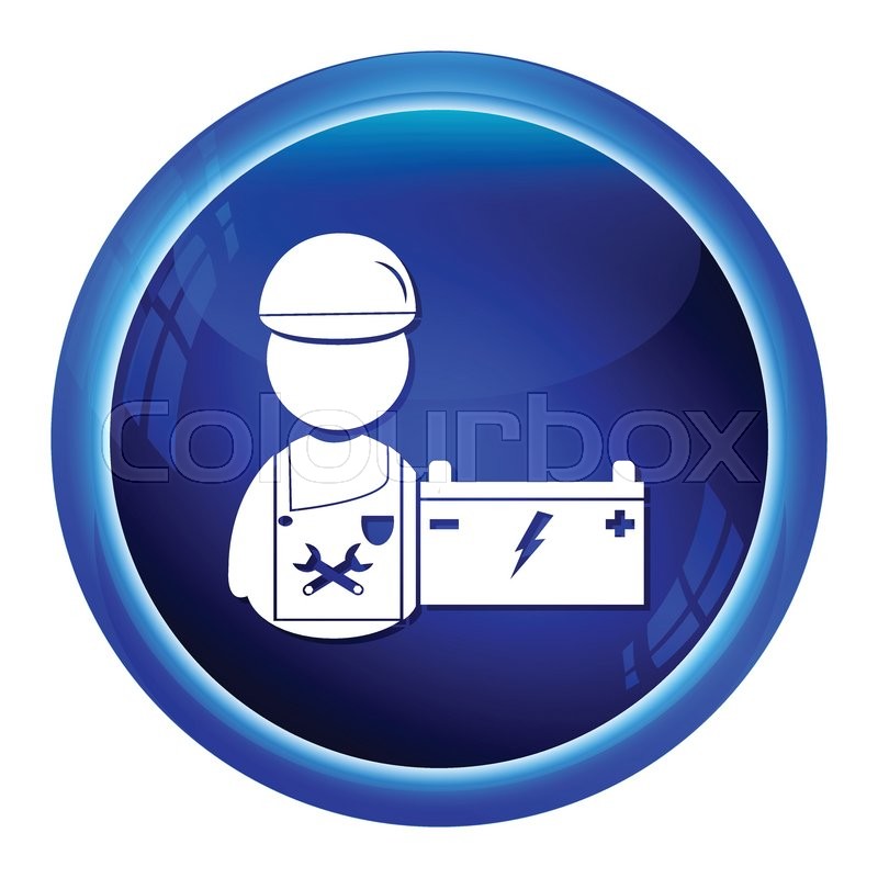 Car service, Mechanic man icon vector ... | Stock vector | Colourbox