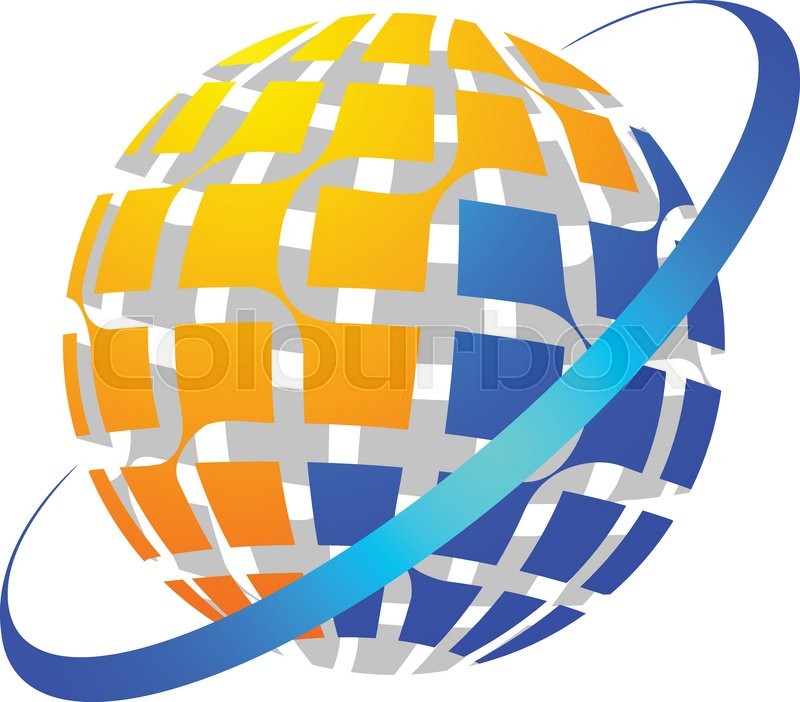 Vector Design of Global World Logo | Stock vector | Colourbox