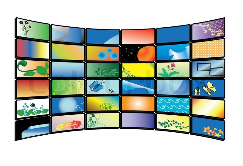 3D-Color- TV-Monitore | Stock Bild | Colourbox