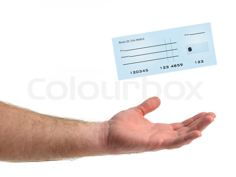 Ein Beispiel für eine leere Scheck | Stock Bild | Colourbox