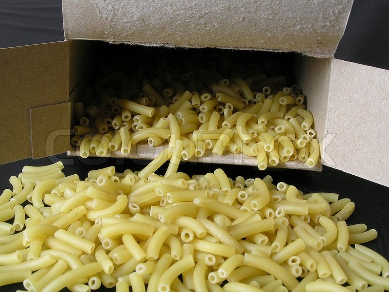 On a photo macaroni and packing. The ... | Stock image | Colourbox