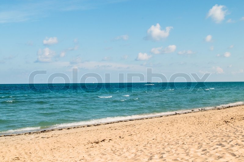 Sand beach on the bright summer day | Stock Photo | Colourbox