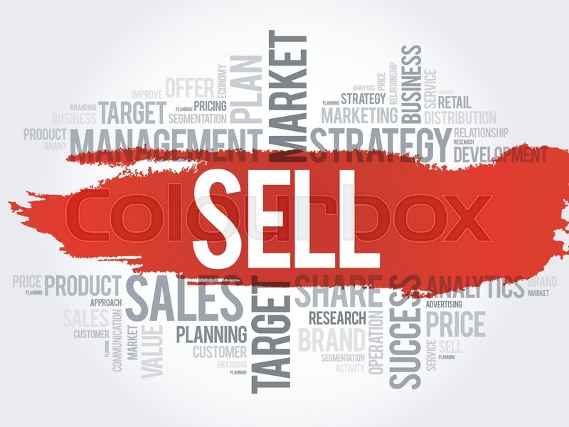 Sell word cloud, business concept | Stock vector | Colourbox