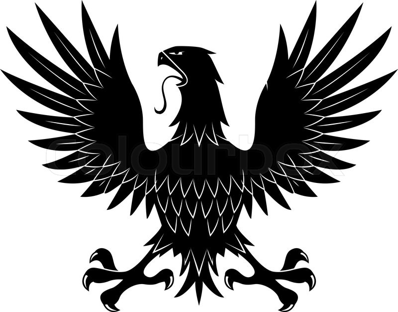 King of heaven medieval heraldic ... | Stock vector | Colourbox