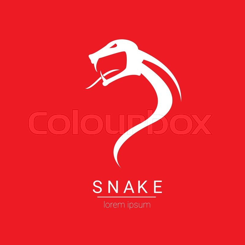 Vector snake simple logo design ... | Stock vector | Colourbox