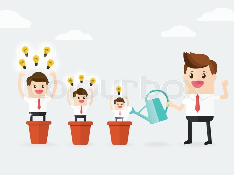 Employer or manager support employees ... | Stock vector | Colourbox