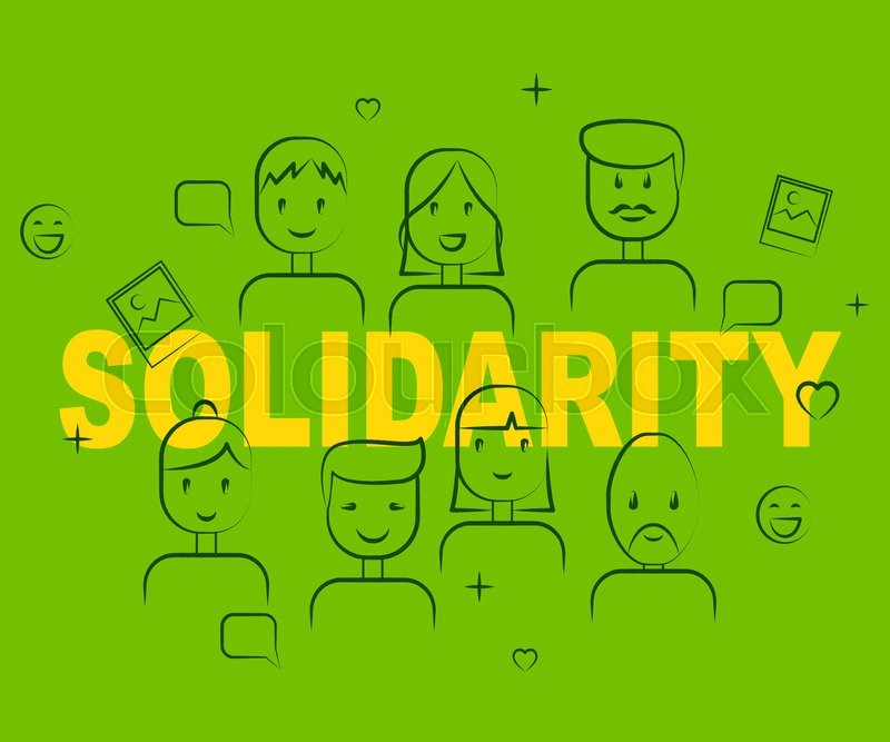 Solidarity People Representing Mutual ... | Stock Photo | Colourbox