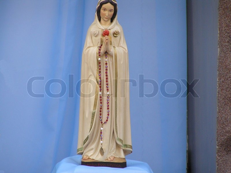 On a photo a statue of Deva of Maria ... | Stock image | Colourbox
