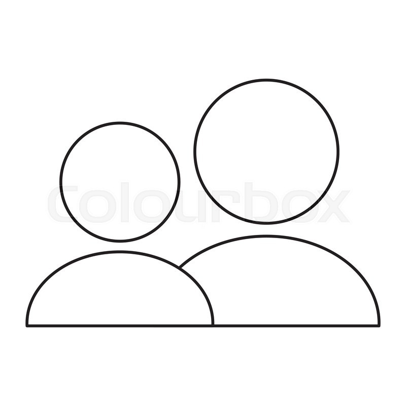 Flat design user pictogram icon vector ... | Stock vector | Colourbox