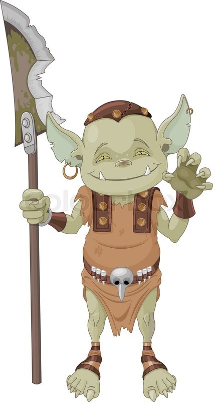 Illustration of very cute goblin ... | Stock vector | Colourbox