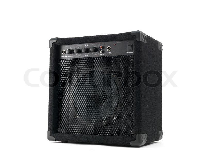 An amplifier isolated against a white ... | Stock image | Colourbox