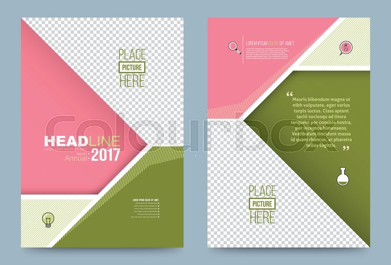 Vector cover design template simply ... | Stock vector | Colourbox