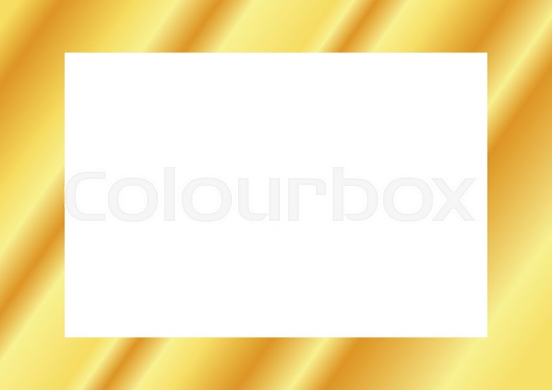 Gold frame | Stock vector | Colourbox