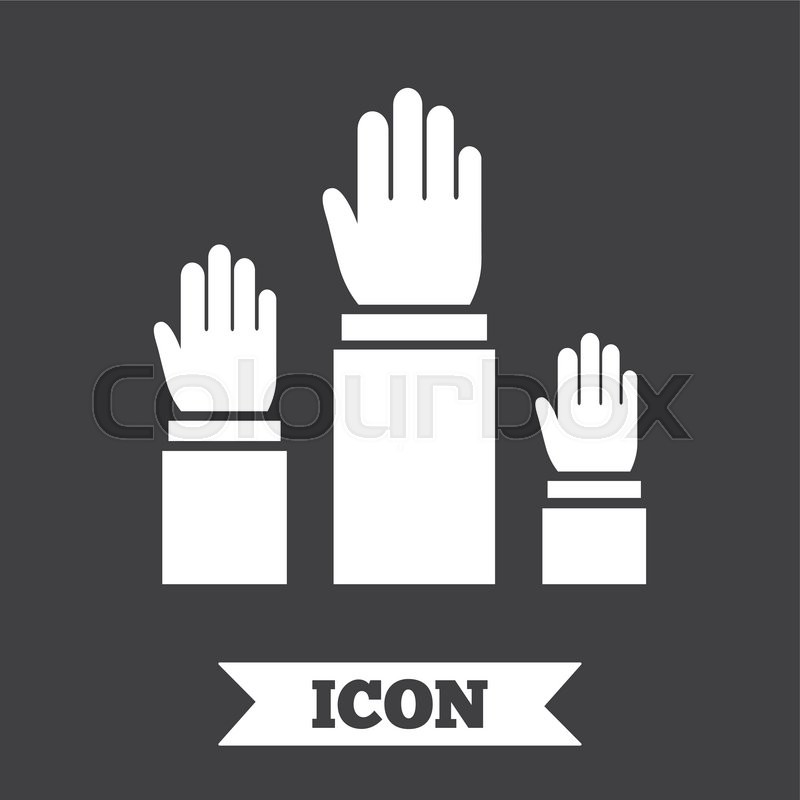 Voting Hands Up