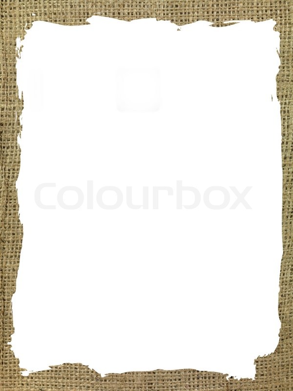 A close up shot of brown hessian cloth ... | Stock image | Colourbox