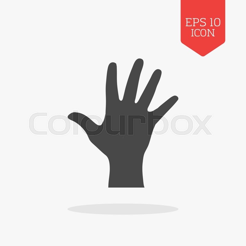 Hand Palm Vector Color