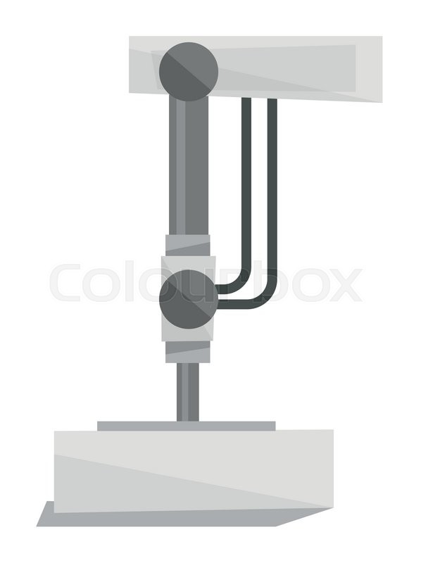 Industrial press machine vector flat ... | Stock vector | Colourbox