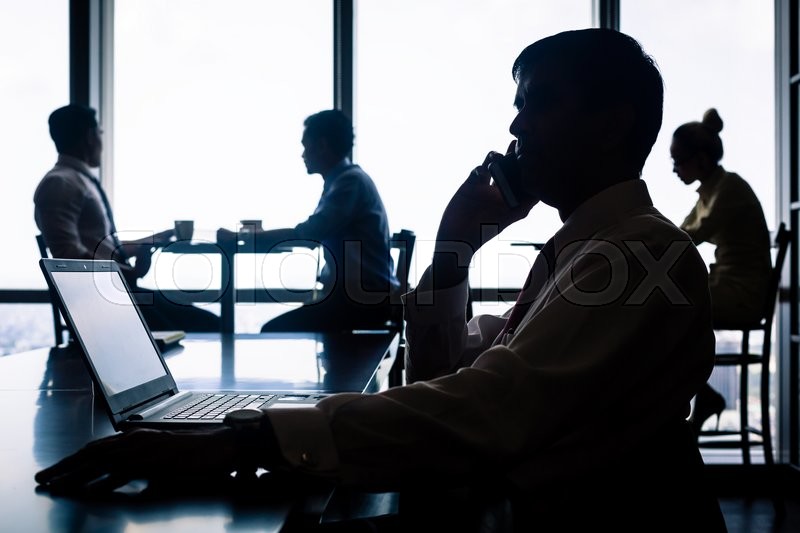 Working situation with employees having ... | Stock image | Colourbox
