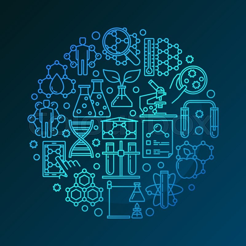 Colorful bio technology round symbol. ... | Stock vector | Colourbox