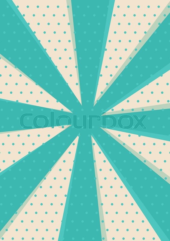 Retro starburst | Stock vector | Colourbox