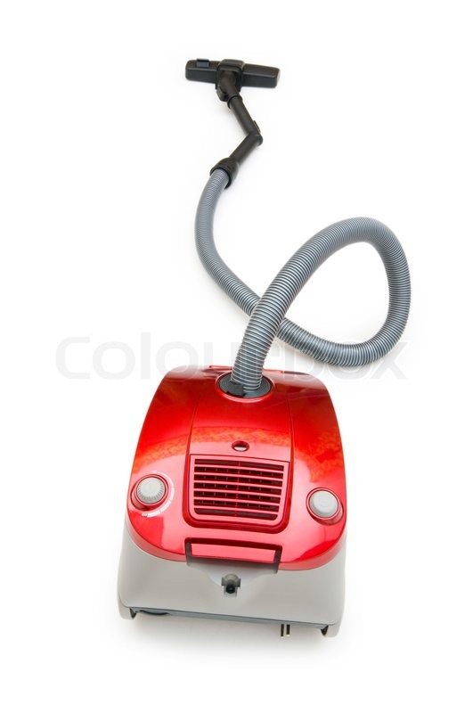 Staubsauger auf dem weißen Hintergrund ... | Stock Bild | Colourbox