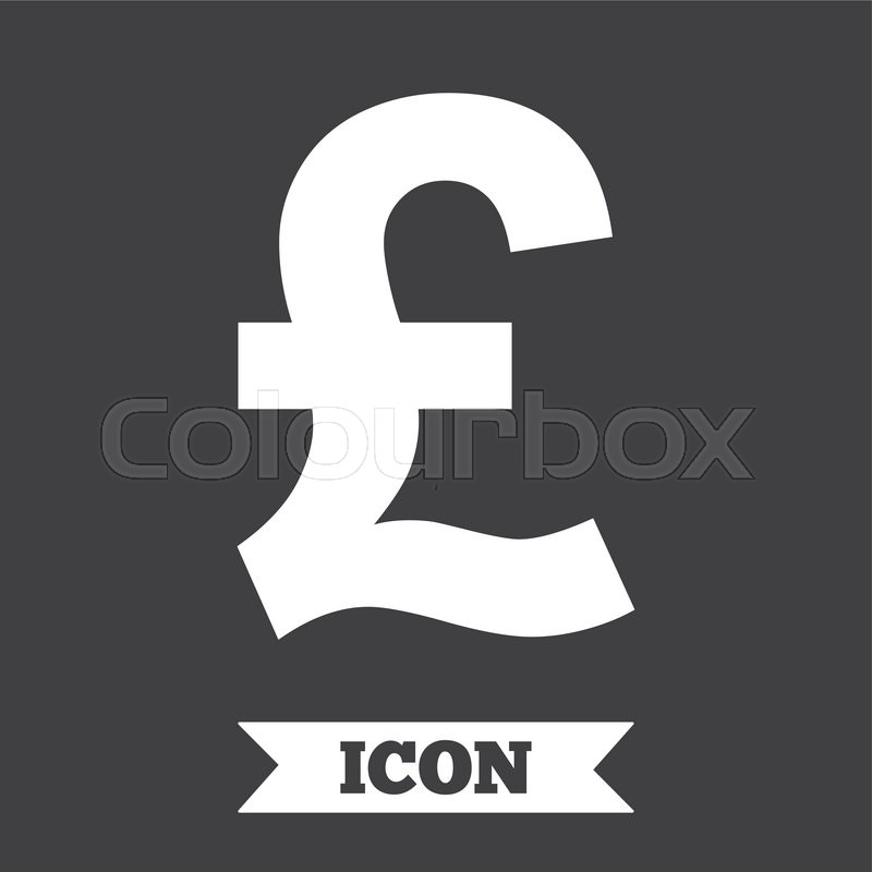 Pound sign icon. GBP currency symbol. ... | Stock vector | Colourbox
