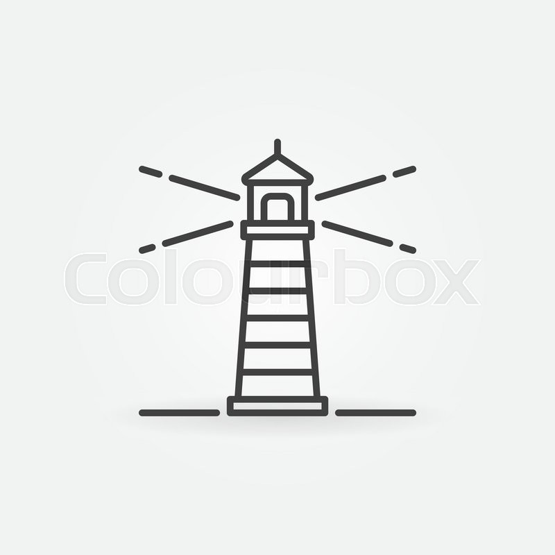 Lighthouse vector icon. Minimal symbol ... | Stock vector | Colourbox