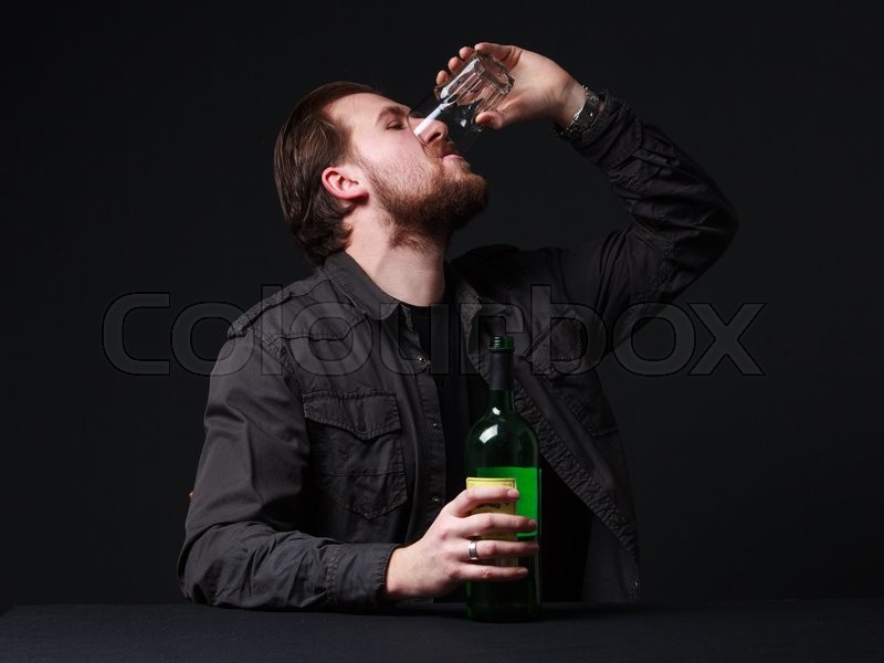 Alcohol Black Background