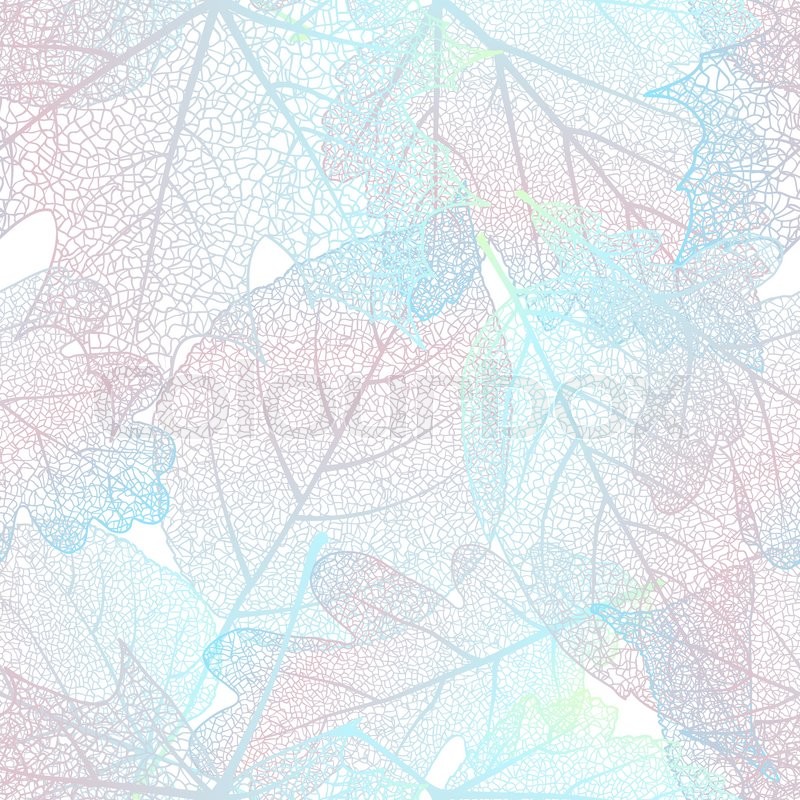 Detailed leaves seamless background. ... | Stock vector | Colourbox