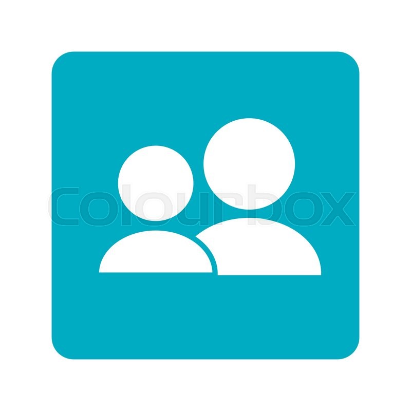 Flat design user pictogram icon vector ... | Stock vector | Colourbox
