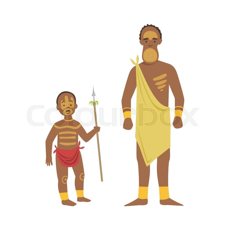 African Tribal Man Clipart