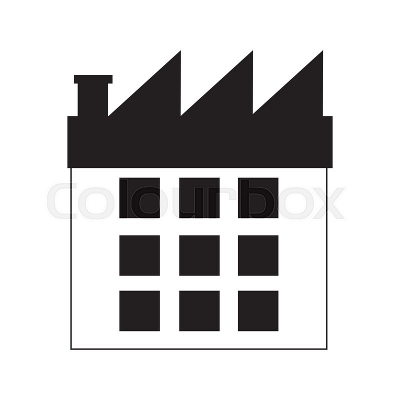 Gebäude, symbol, gewerbe | Vektorgrafik | Colourbox