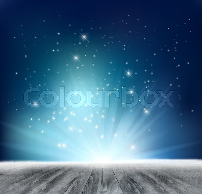 Beautiful magical night background. ... | Stock vector | Colourbox