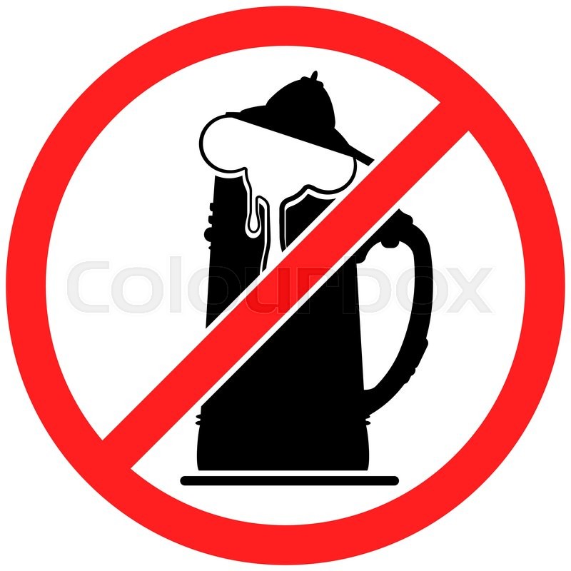 Prohibition sign icon No beer vector ... | Stock vector | Colourbox