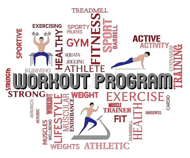 Workout Program Indicating Physical ... | Stock image | Colourbox