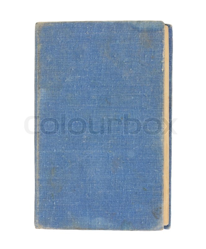 Old blue book on a white background | Stock image | Colourbox