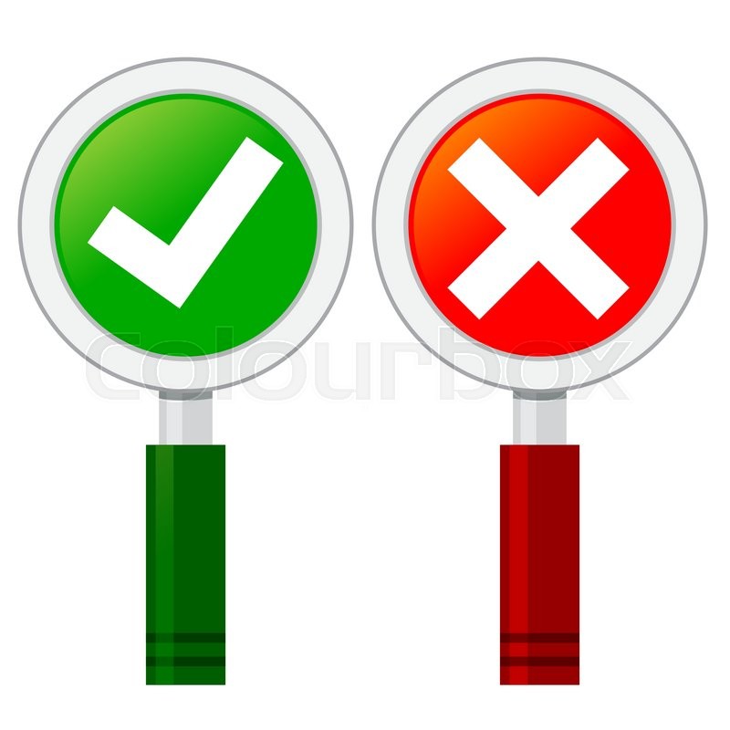 Vector stock go check mark in hand ... | Stock vector | Colourbox